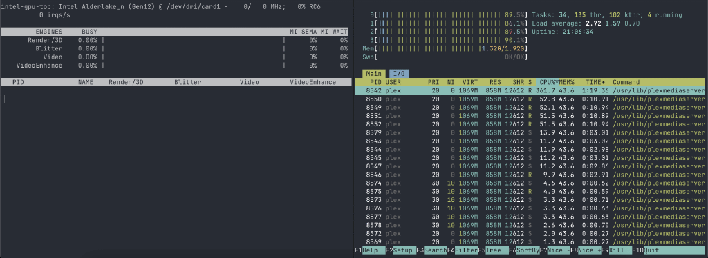 Setting up Plex hardware transcoding with an Intel N100 GPU on Proxmox ...